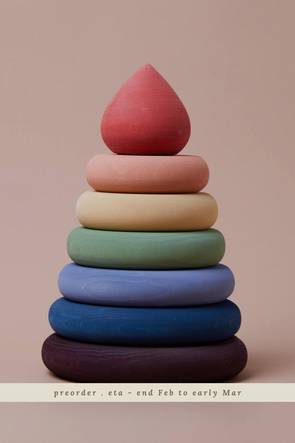 [PREORDER] Rainbow Stacking Tower – A Greener Wood