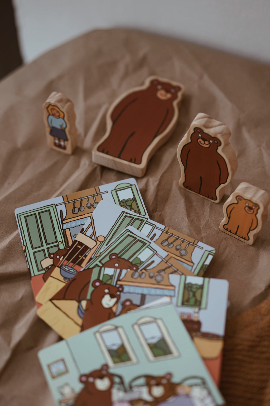 Goldilocks and the Three Bears Wooden Characters – A Greener Wood
